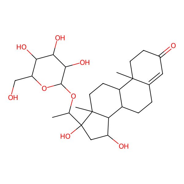 15,17-dihydroxy-10,13-dimethyl-17-[1-[3,4,5-trihydroxy-6-(hydroxymethyl ...