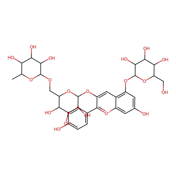 Pelargonidin 3-O-rutinoside 5-O-beta-D-glucoside - Chemical Compound